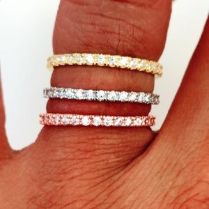 Jewelry | Sterling Silver 925 Stackable Eternity Ring | Poshmark